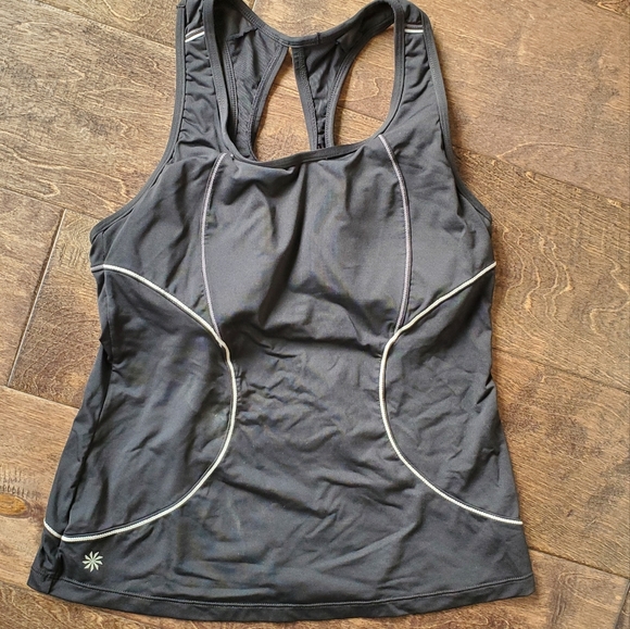 Athleta | Tops | Athleta Tank With Phone Pocket And Shelf Bra M | Poshmark